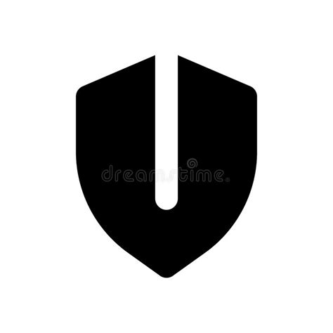 Security Shield Black Glyph Ui Icon Stock Vector Illustration Of Internet Silhouette 251940161