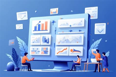 Enhancing Efficiency Via Split Testing Stock Illustration
