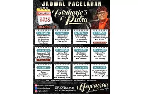 Dari Bekasi Hingga KBB Ini Jadwal Pagelaran Wayang Golek Giri Harja Putra Di Bulan September