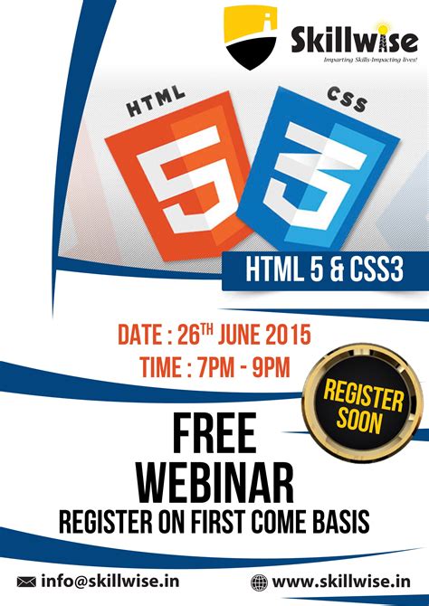 Join Our Free Webinar Building The Future With Html 5 And Css 3