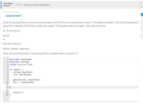 Solved 39248626125509×3zqy7 Jump To Level 1 Given String