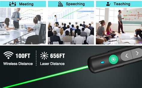 Mua Presentation Clicker Green Rechargeable Wireless Presenter Clicker For Powerpoint