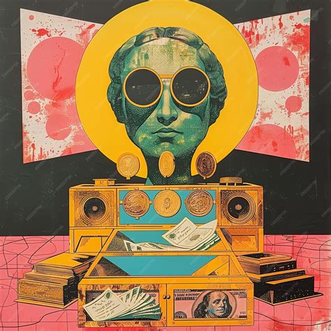 Premium Photo A Poster With A Man With Glasses And A Poster That Says The Artist