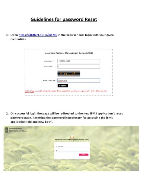 guidelines for password reset pdf