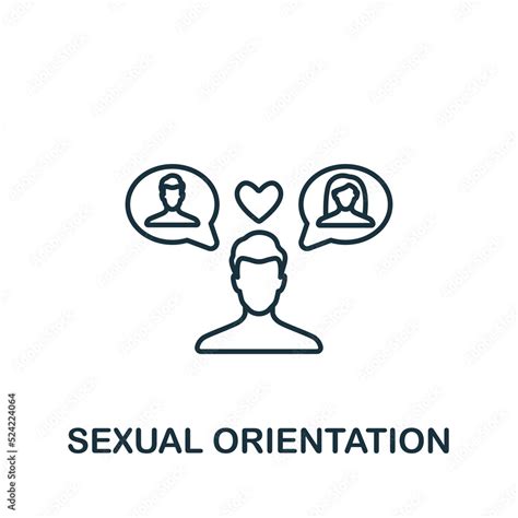 Sexual Orientation Icon Line Simple Lgbt Icon For Templates Web