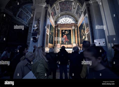 Rome Italy 17th Nov 2023 Painting By Michelangelo Merisi Called