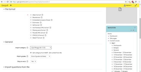 E Learning Bagian 9 Import Soal Di Moodle Menggunakan Aiken Format