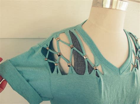 Wobisobi No Sew Lattice Stud T Shirt Diy