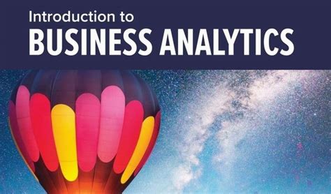 Introduction To Business Analytics