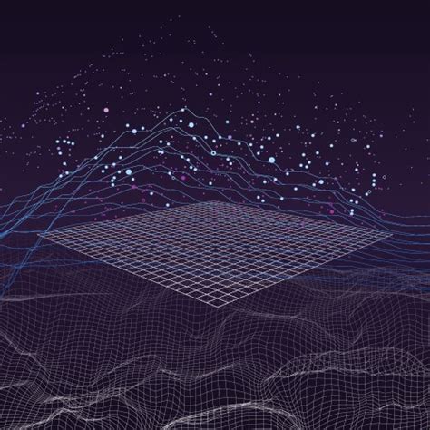 Big Data Visualization Wireframe Digital Vector Image
