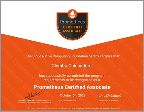 Chimbu Chinnadurai On Linkedin Cloudnative Prometheus Kubernetes Cloud Linuxfoundation