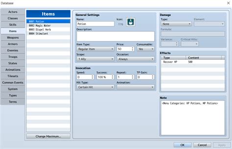 Select Item Plus RPG Maker Forums