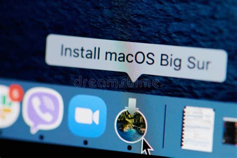 Install MacOs Big Sur New System Editorial Stock Image Image Of Product Macbook