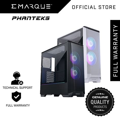 Phanteks Eclipse P360a — Black White — Drgb Mid Tower Pc Case