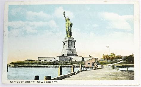 1920 Statue Of Liberty New York City Postcard 150 Feet In Height Ebay