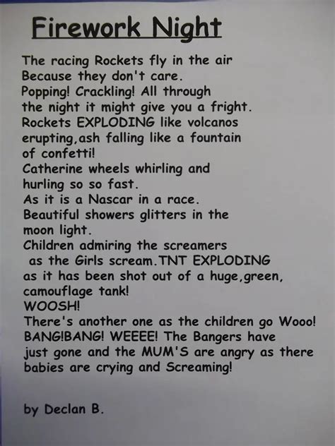 Poems With Similes Metaphors Alliteration Onomatopoeia And