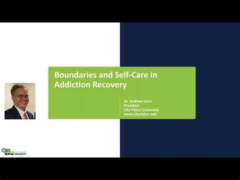 Boundaries And Self Care In Addiction Recovery YouTube