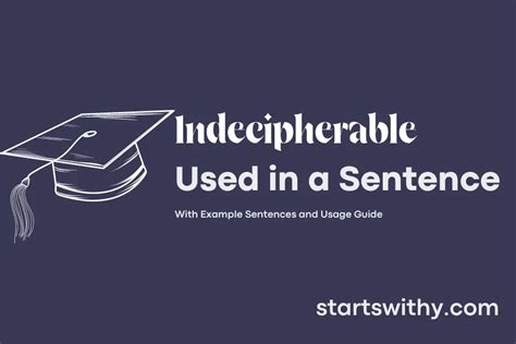 Indecipherable In A Sentence Examples 21 Ways To Use Indecipherable