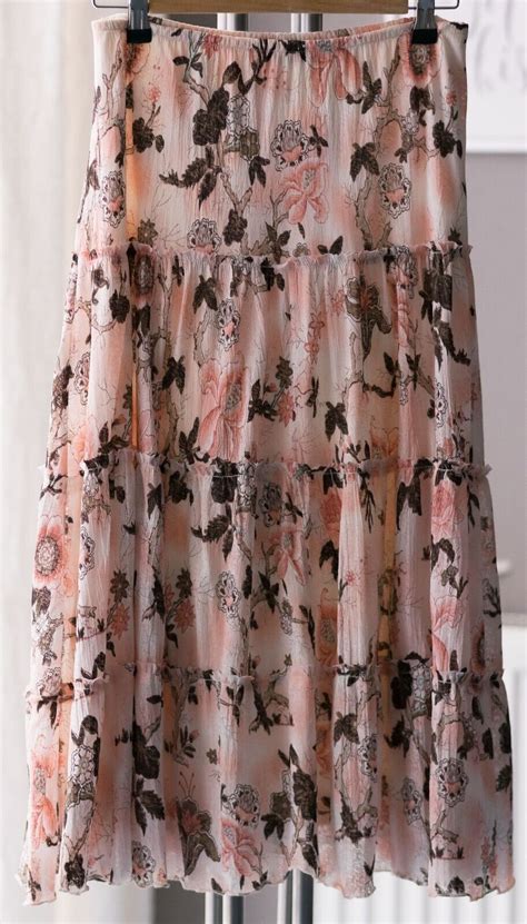Womens Vintage Skirt Laura Scott S Size Polyester Gem