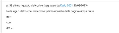 Errori Primo Capitolo Che Non Ostacolano La Conprenzione · Issue 160 · Uniprjrcdsconmatlab