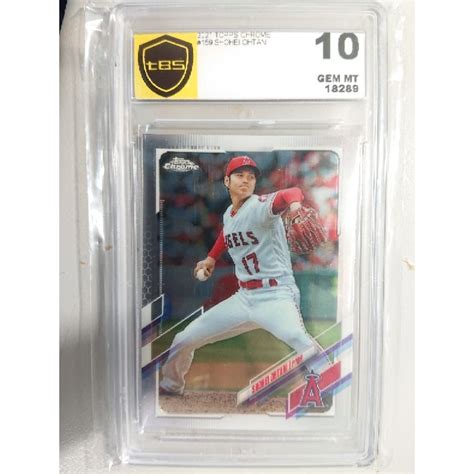 Mlb 棒球 Topps Chrome Ohtani Shohei 大谷翔平 球員卡 Mvp 附殼 蝦皮購物