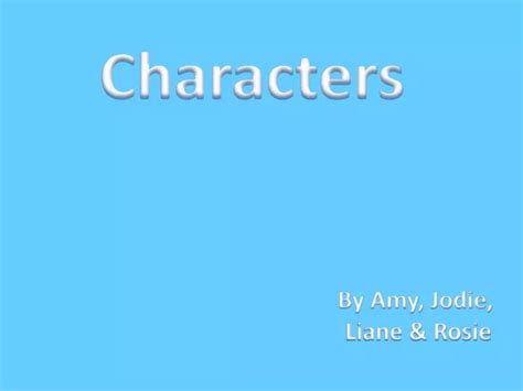 Ppt Characters Powerpoint Presentation Free Download Id2057705