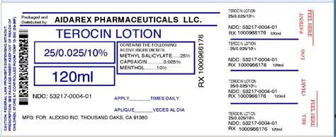 New Terocin Details From The Fda Via