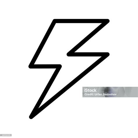 閃電圖示向量符號和符號在白色背景下被隔離 閃電標誌概念向量圖形及更多互聯網圖片 互聯網 危險 吃驚 Istock