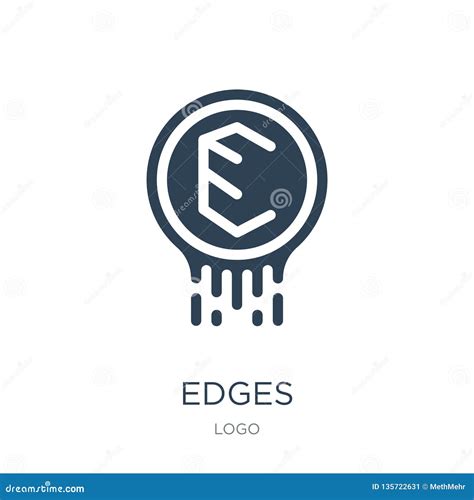 Edges Icon In Trendy Design Style Edges Icon Isolated On White