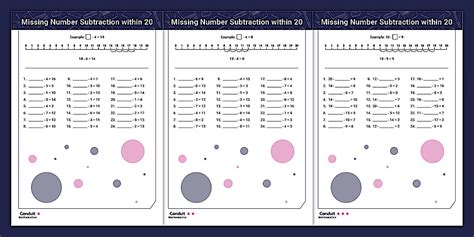 Reinforcing Number Subtraction Within Activity Twinkl