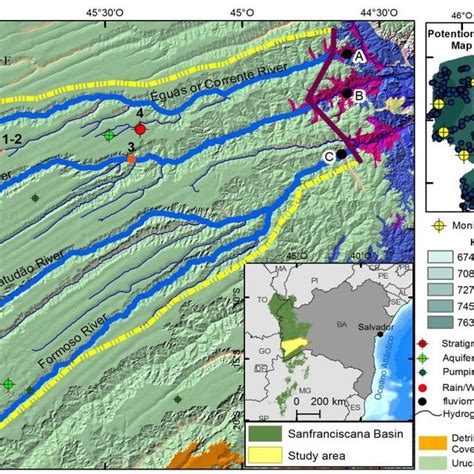 Potentiometric Maps With Groundwater Flow From Simulations And Their Download Scientific