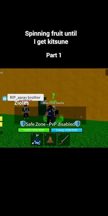 Day 1 Of Spinning Fruit Until I Get Kitsune Bloxfruits Viral Shorts