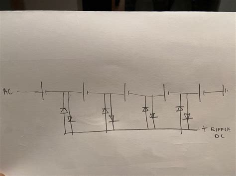 How Can I Use An Ac Capacitance Voltage Divider Through Diodes To