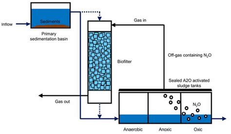 Schematic Picture Of Aerated Fixed Film Biofilter Reactor In The