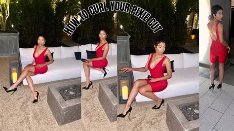 How To Curl Your Pixie Cut At Homebeginner Friendly Diy Pixie Youtube