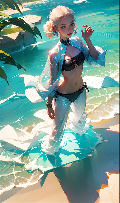 คุณภาพดีที่สุด ผลงานชิ้นเอก มีความละเอียดสูง ภาพหน้าจอของอะนิเมะ 1สาว Seaart Ai