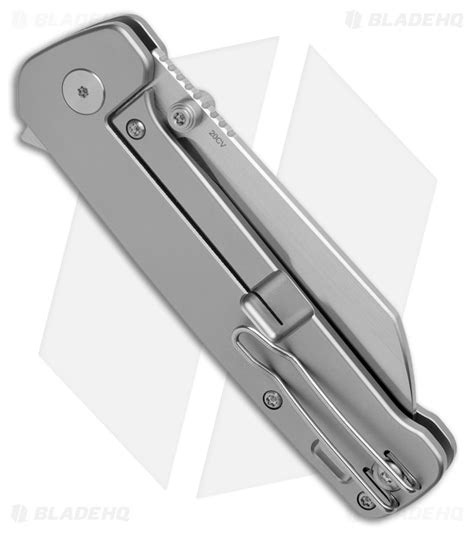 Qsp Penguin Plus Frame Lock Bead Blast Titanium Satin Blade Hq