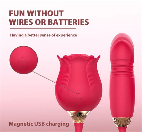 Adult Sex Toy Rose Vibrator In 10 Modes Suck Vibrator Sex Toy Massage