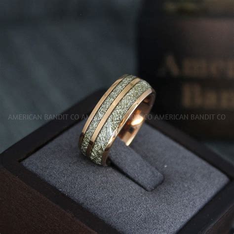 Meteorite Ring Meteorite Wedding Ring Meteorite Wedding Band