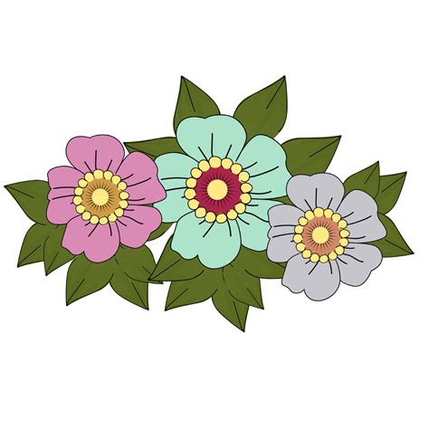 Free Pattern Flower Template To Edit Online