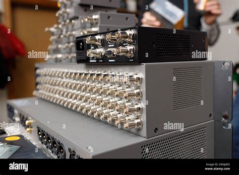 Commutation Panel Of Telecommunication Video Switcher Broadcast For Tv