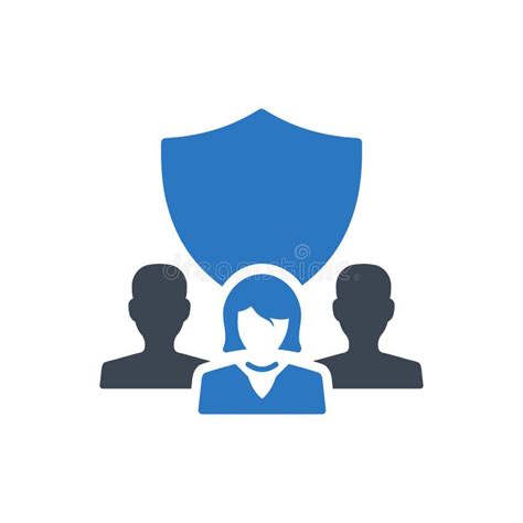 Business Employees Security Icon Stock Vector Illustration Of