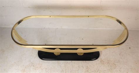 Mid Century Modern Brass Hall Table For Sale At 1stdibs Mid Century