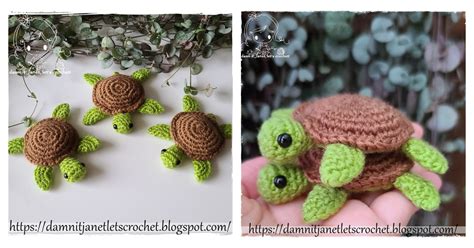 Mini Sea Turtle Free Crochet Pattern