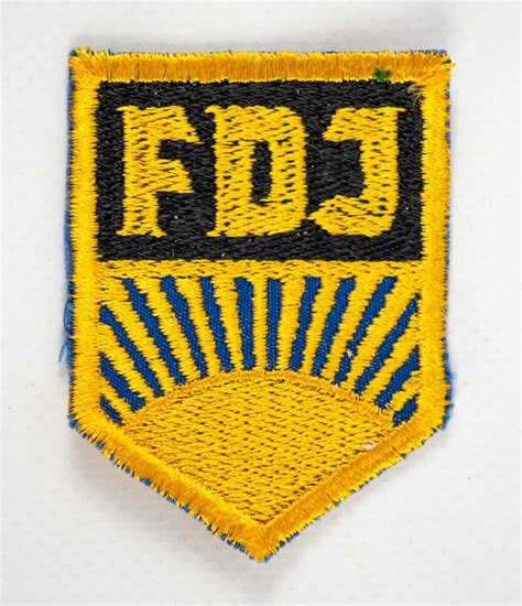 Aufnäher Freie Deutsche Jugend Fdj Ddr Museum Berlin