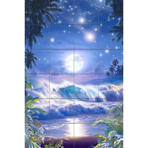 Tile Mural Kitchen Backsplash Heavenly Vista Crl By Christian Riese Lassen