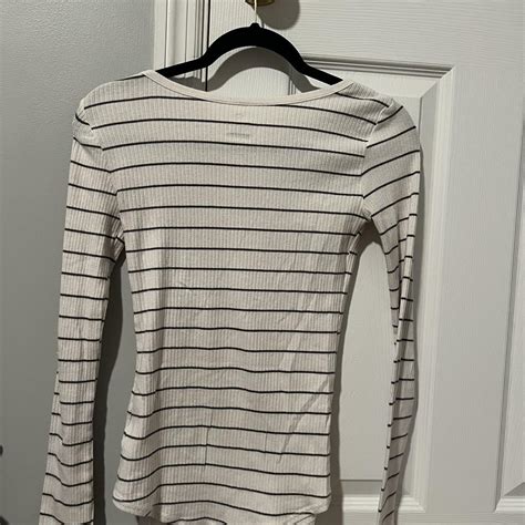Long Sleeve Striped Shirt Depop