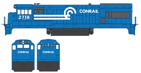 Conrail U23b Long Logo Decals Cmr Products