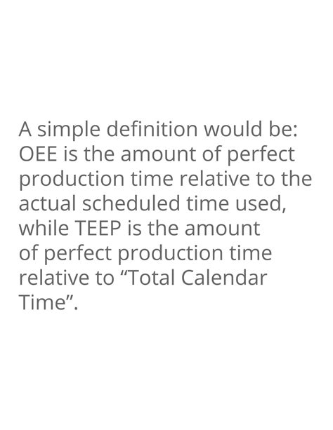 Understanding Teep Vs Oee Pdf