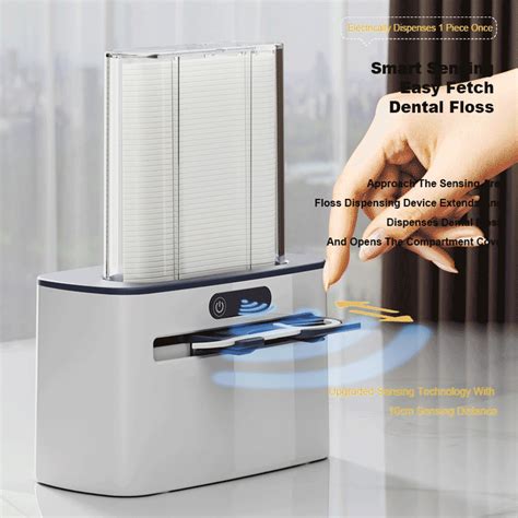 Luxcidy Automatic Touchless Floss Pick Holder And Floss Pick Dispenser With Smart Sensor 2